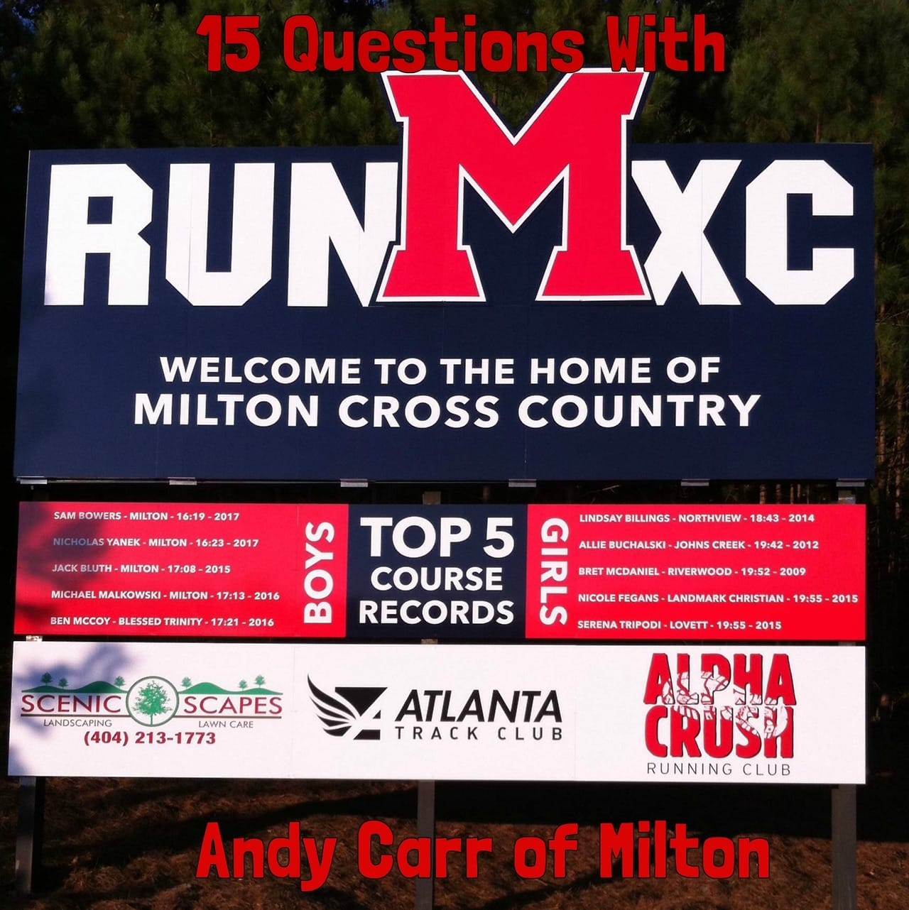 Coach Andy Carr's Interview with High School Harrier - Milton XC